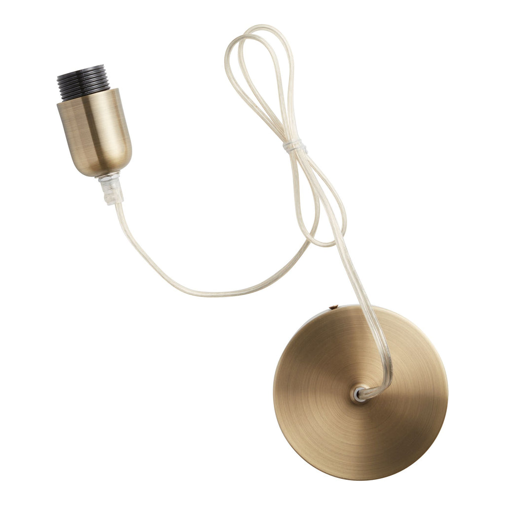 ELECTRICAL FITTING | CEILING HARDWIRE KIT | WHITE-BRUSHED BRASS | UL L ...