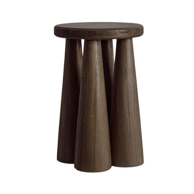 BILLI SIDE TABLE - STOOL | COAL OAK– Green Design Gallery