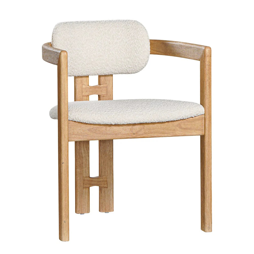 MISTRAL UPHOLSTERED ARMCHAIR | IVORY– Green Design Gallery
