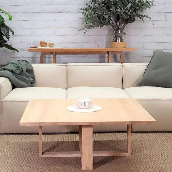 ZOE SQUARE COFFEE TABLE | LIGHT OAK– Green Design Gallery