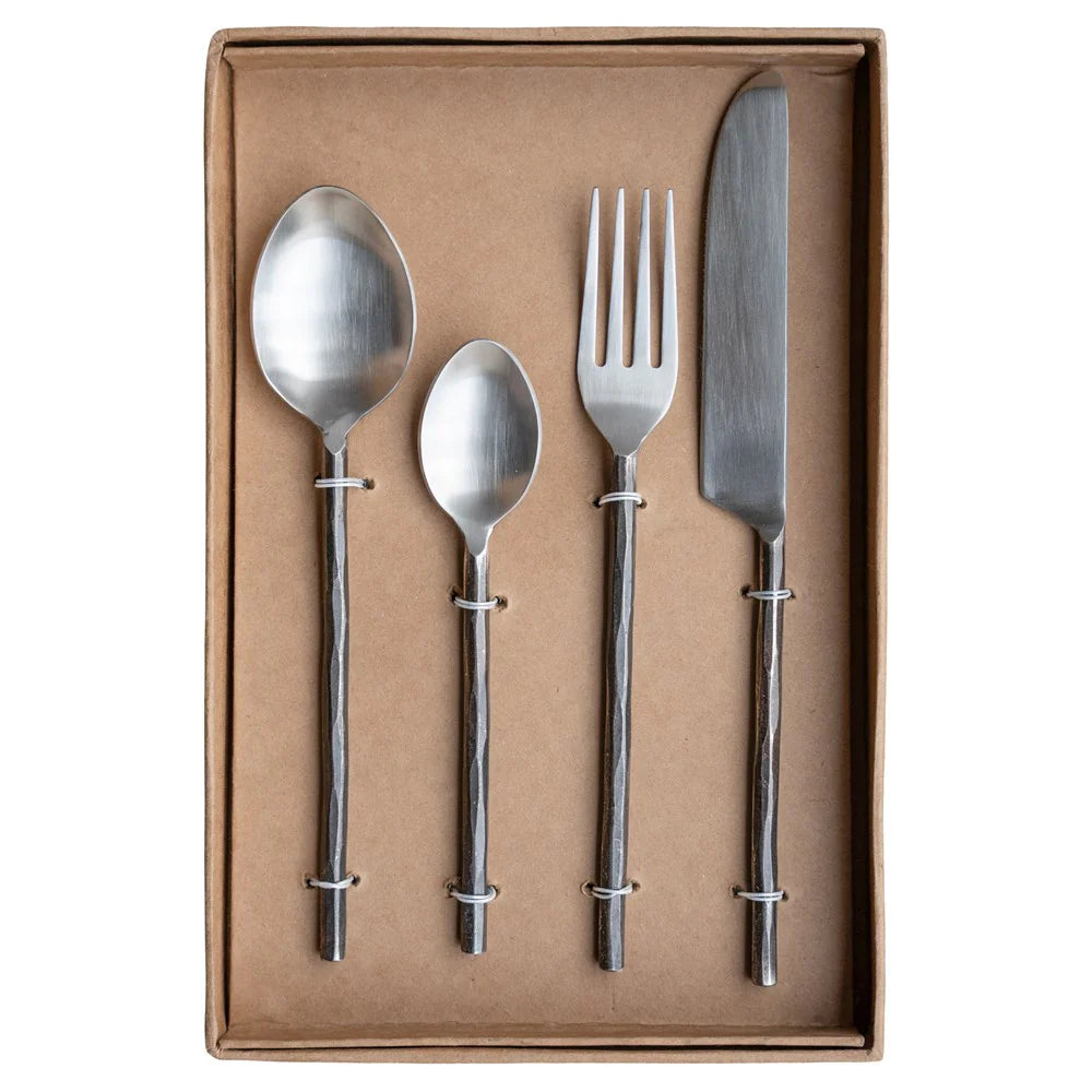 ETHOS HANDCRAFTED ARTISAN CUTLERY SET | STAINLESS STEEL– Green Design ...