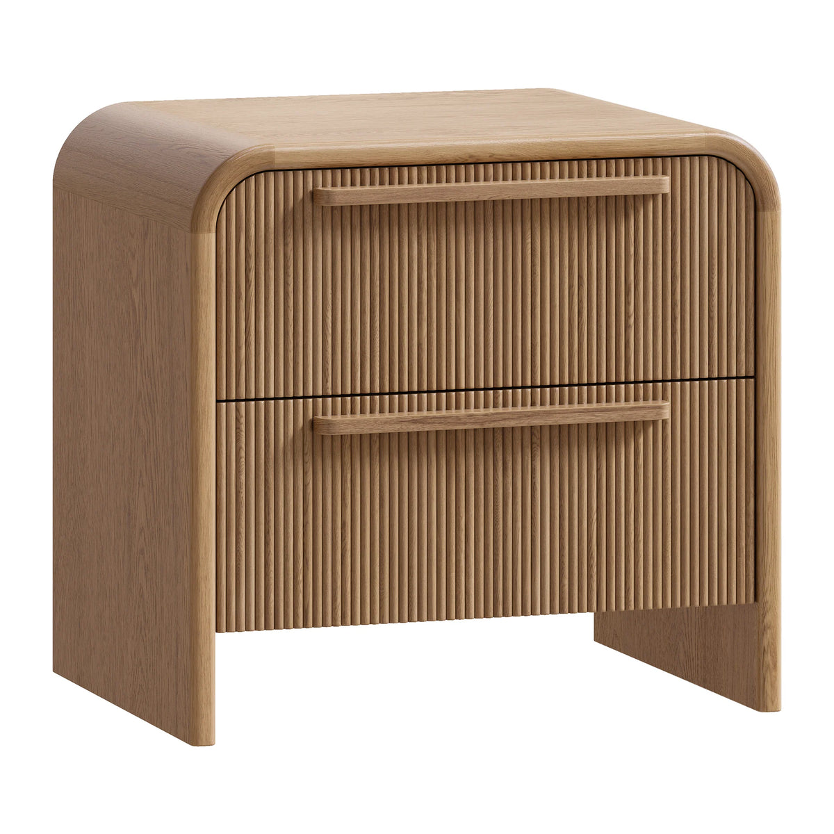 FLYNN (BED)SIDE TABLE | 2-DRAWER | NATURAL OAK– Green Design Gallery