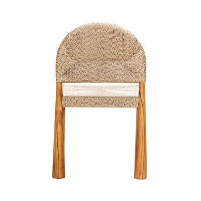 ABACA DINING CHAIR | BANANA LEAF + TEAK OIL– Green Design Gallery