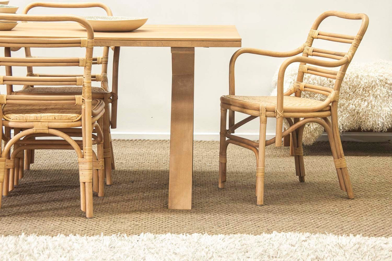 CHANIA DINING ARMCHAIR / RATTAN– Green Design Gallery