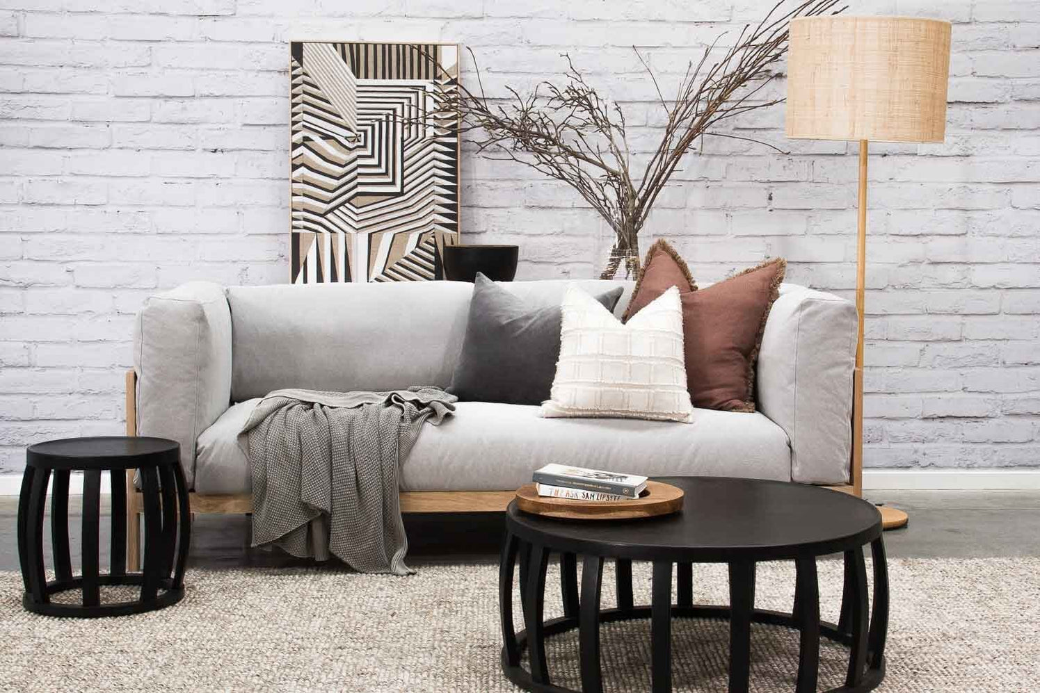 CHAPUNG SIDE TABLE / CHARCOAL OAK– Green Design Gallery