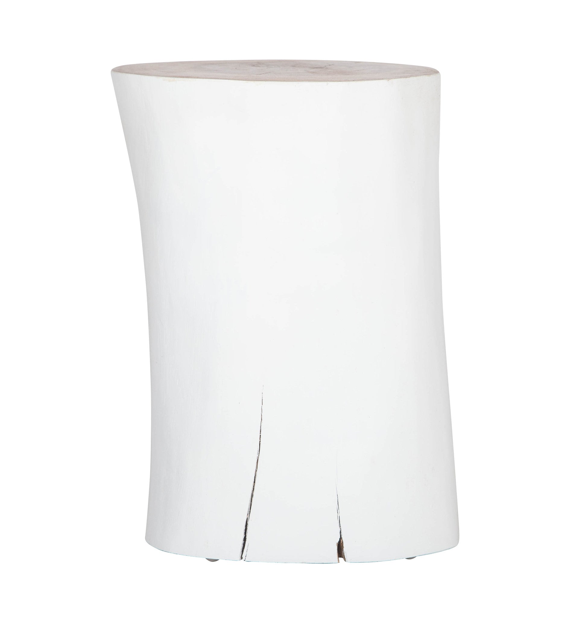 Log Side Table + Stool | White– Green Design Gallery