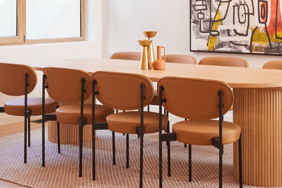 PATRICE DINING CHAIR | STACKABLE | CAMEL VG– Green Design Gallery