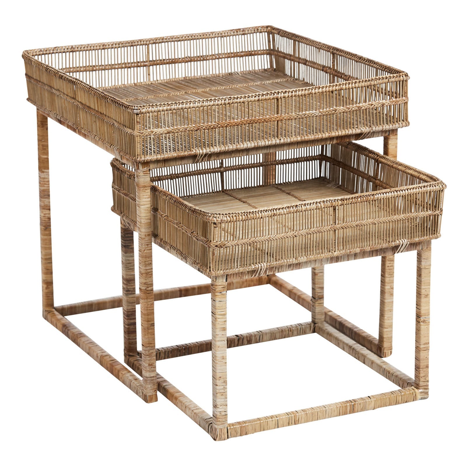 PAVILLION SQUARE NESTING TABLES / SET OF 2– Green Design Gallery