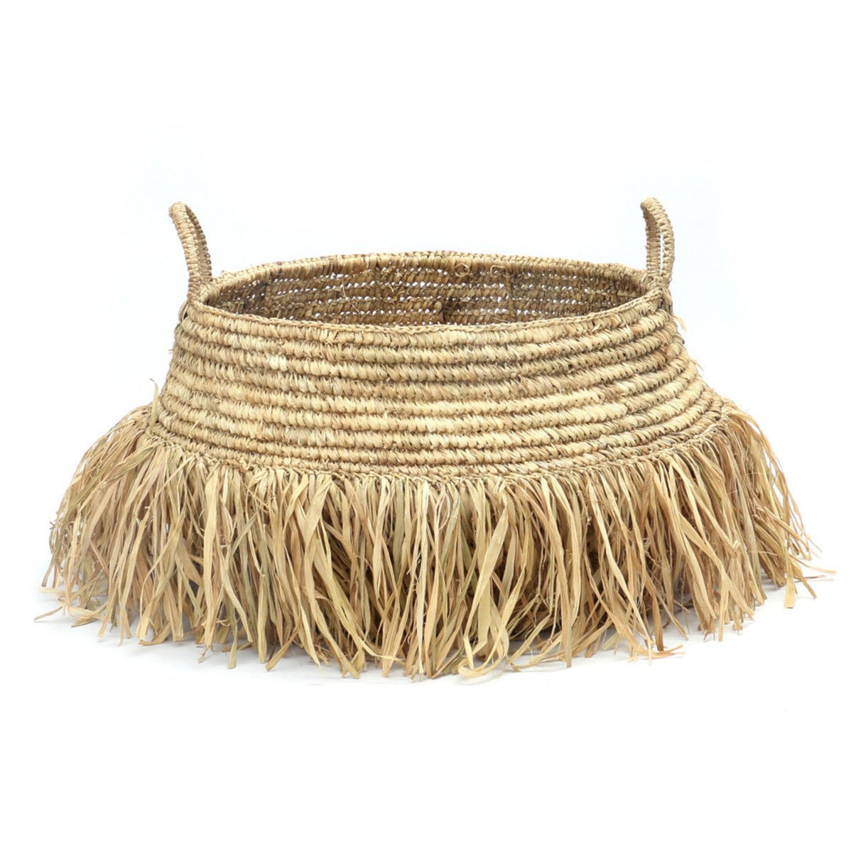 RAFFIA DELUXE BASKETS (SET OF 2) / NATURAL– Green Design Gallery