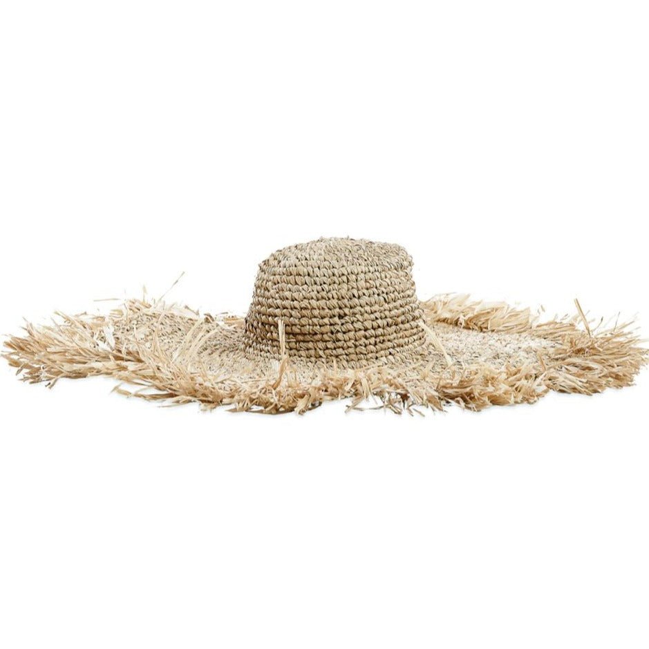 RAFFIA LARGE OCEAN HAT | NATURAL– Green Design Gallery