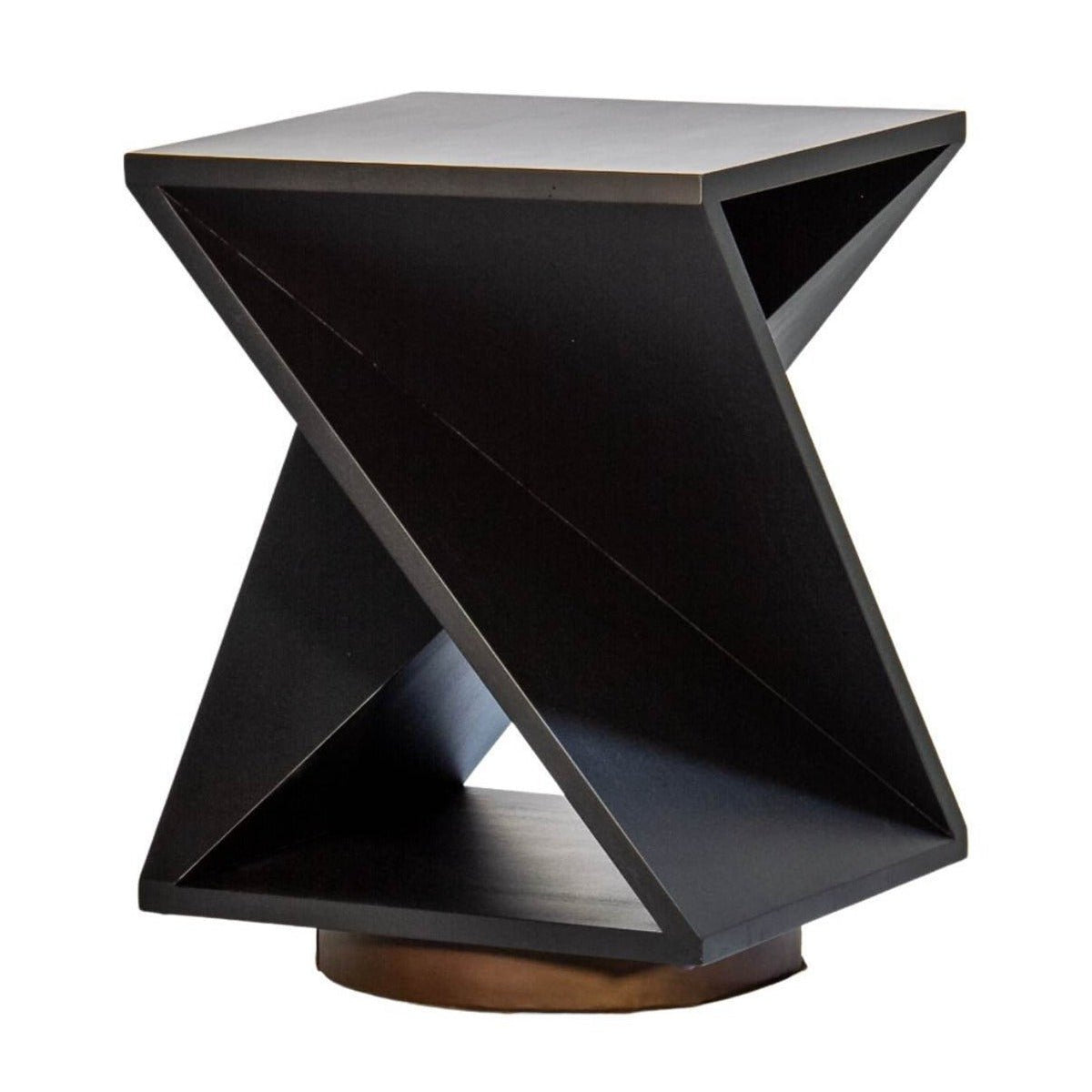 TWIST SIDE TABLE | BLACK– Green Design Gallery